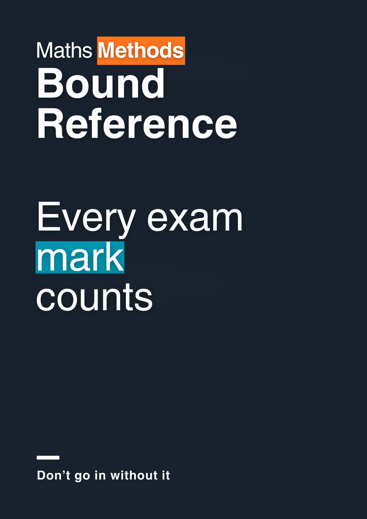 Free Maths Methods Cheat Sheet